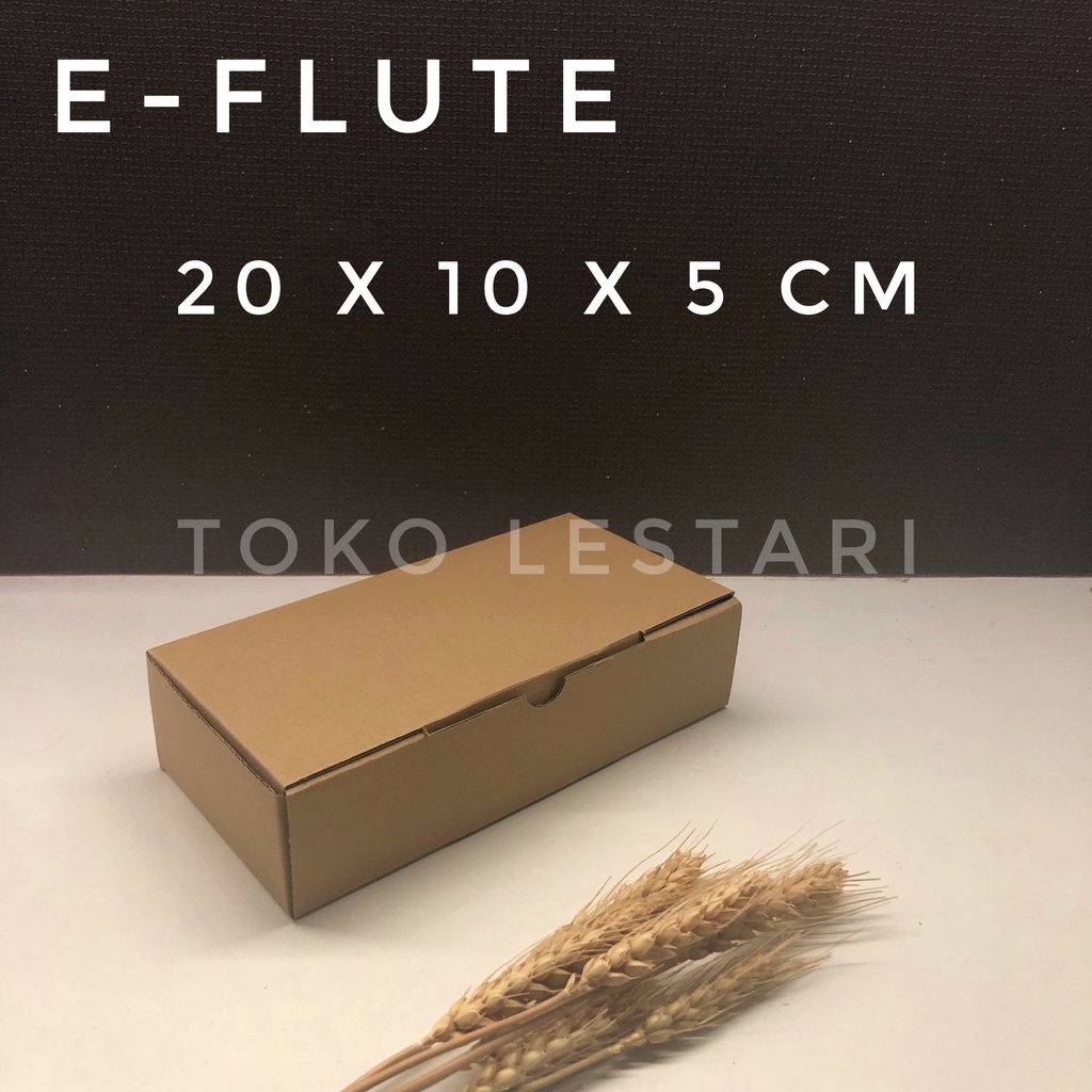 Jual Box Kardus E-Flute Coklat Untuk Packaging Olshop Sovenir Baju ...