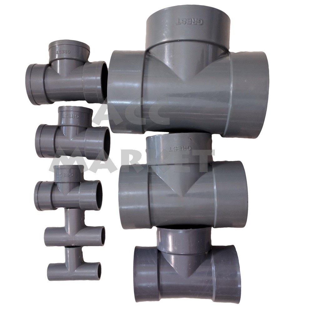 Jual Tee Polos Sambungan Pipa 3 4 Inch PVC Faucet Fitting T Paralon | Shopee Indonesia