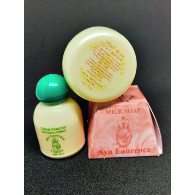 Jual paket Ayu Laurence ( sabun susu, Cream malam, Cream ayu L ...