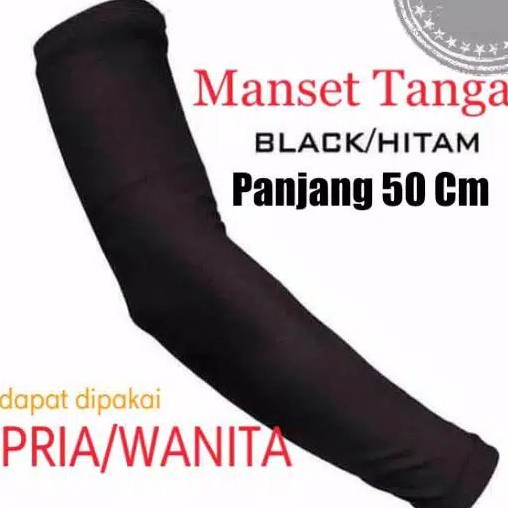 Jual Manset Lengan 1 Pasang Hitam Polos | Manset Tangan | Shopee Indonesia