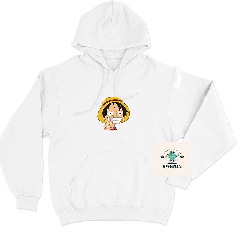 Jual Model Baru SWEPI Hoodie Jumper Sablon LUFFI ONE PIECE M-XXL pria ...