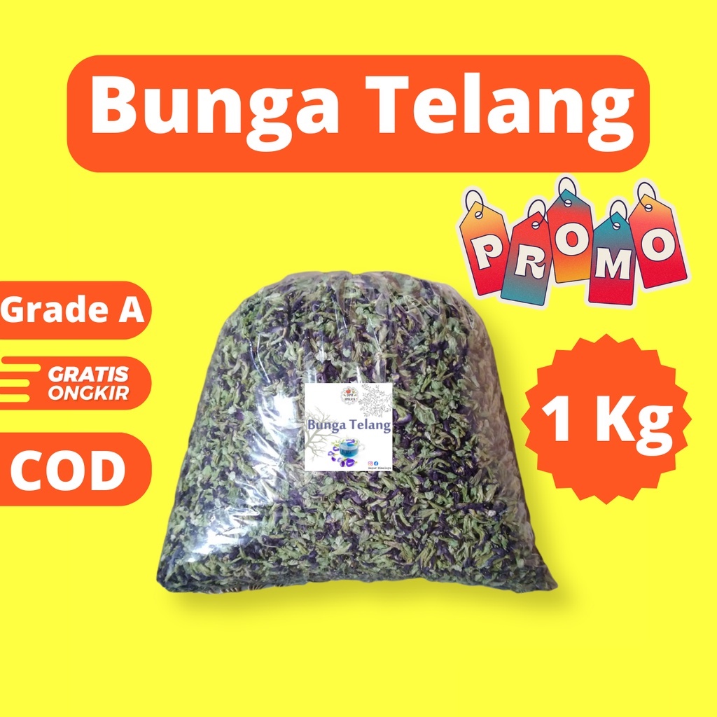 Jual BUNGA TELANG KERING 1KG UNTUK TEH TELANG 1 KG DRIED BUTTERFLY PEA ...