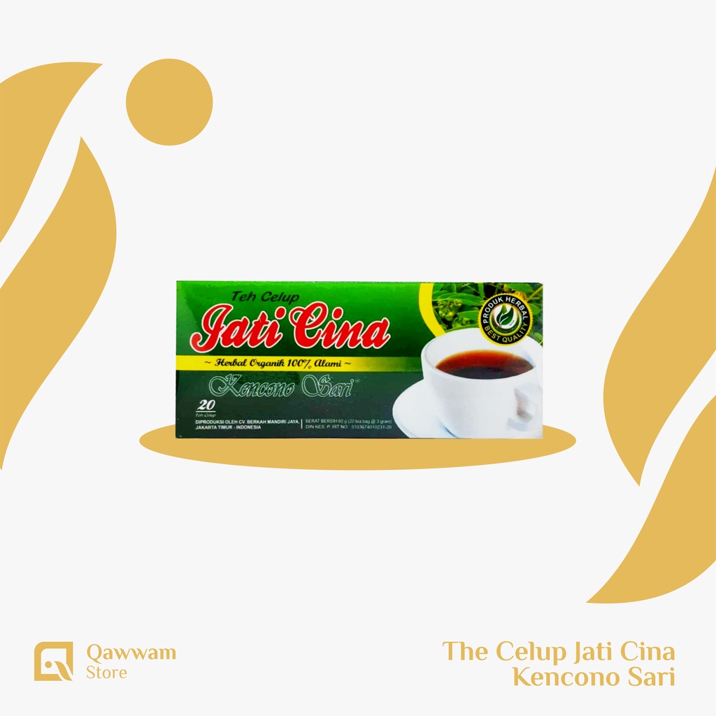 Jual KENCONO SARI Teh Celup Jati Cina 20 bags 60g | Shopee Indonesia