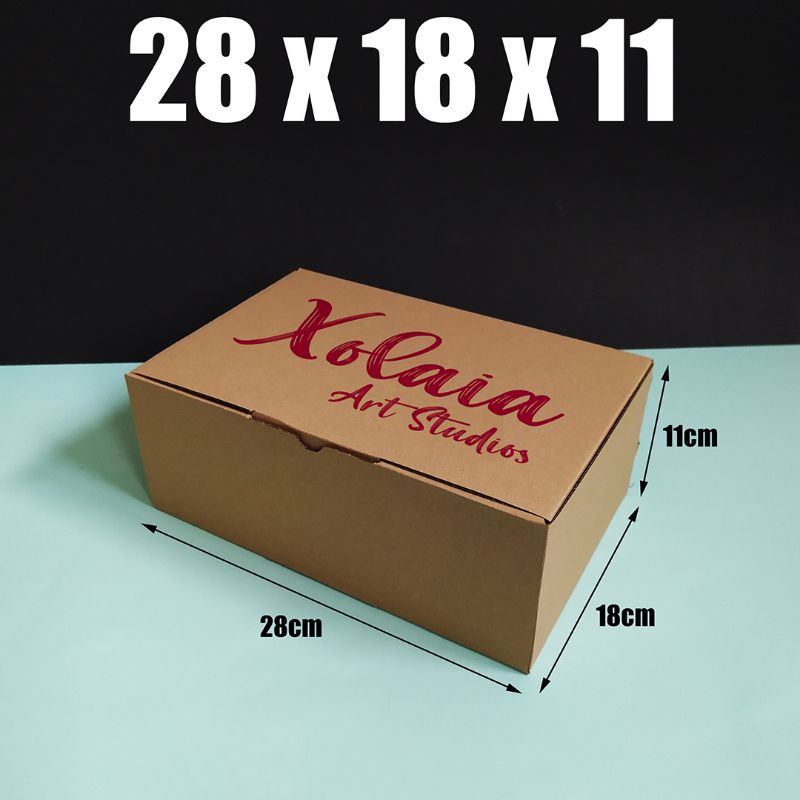 Jual CUSTOM SABLON LUSINAN BOX KARDUS 28x18x11 CM (BOX + SABLON ...