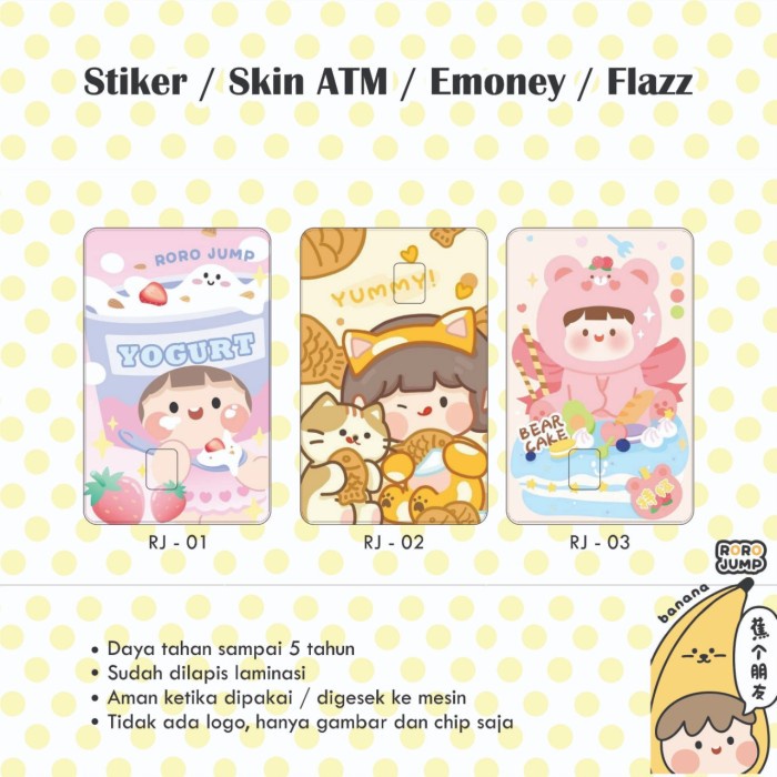 Jual Stiker / Garskin / Skin ATM / Garskin / Skin Kartu Roro Jump - RJ ...