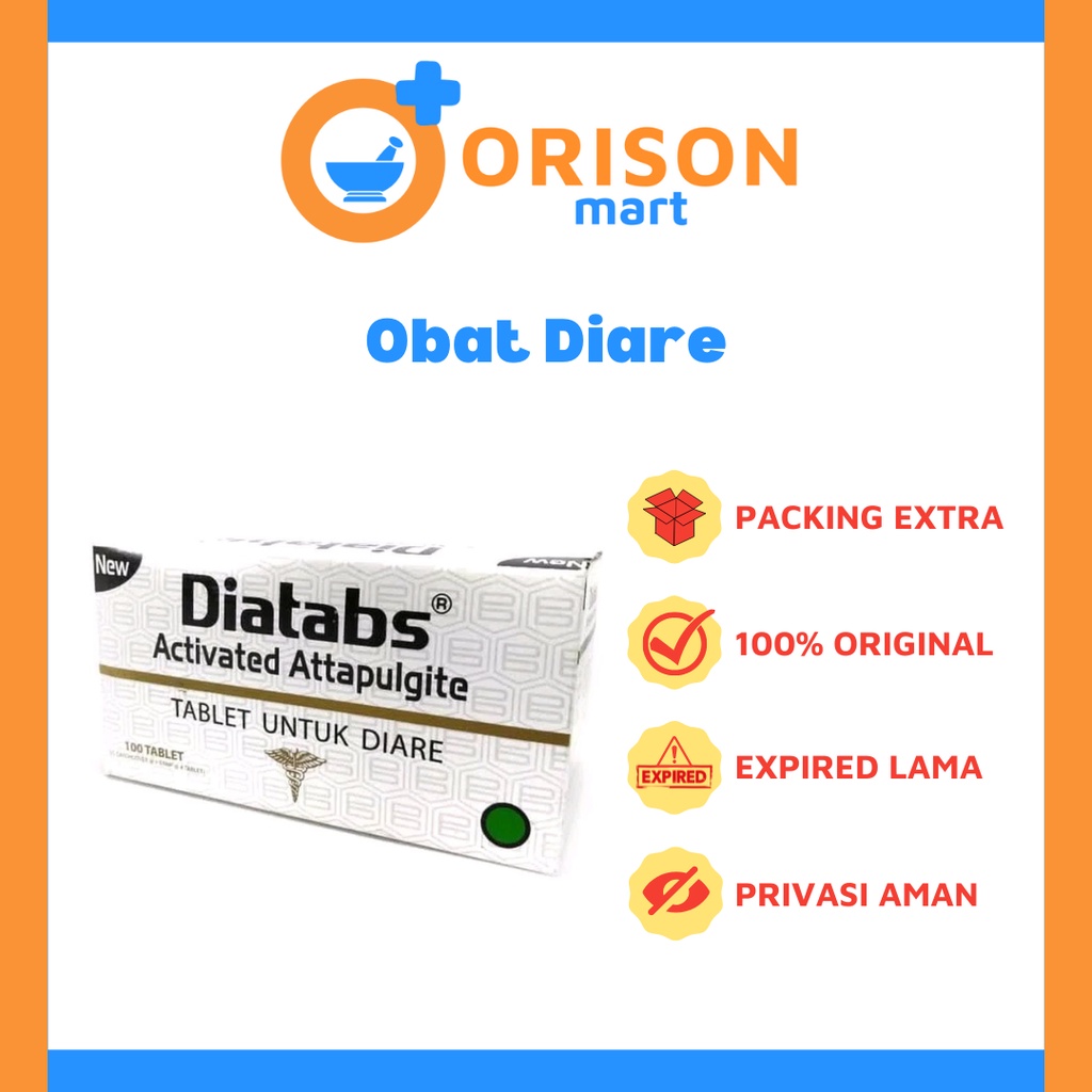 Jual DIATABS BOX ISI 25 STRIP @4 TABLET | Shopee Indonesia