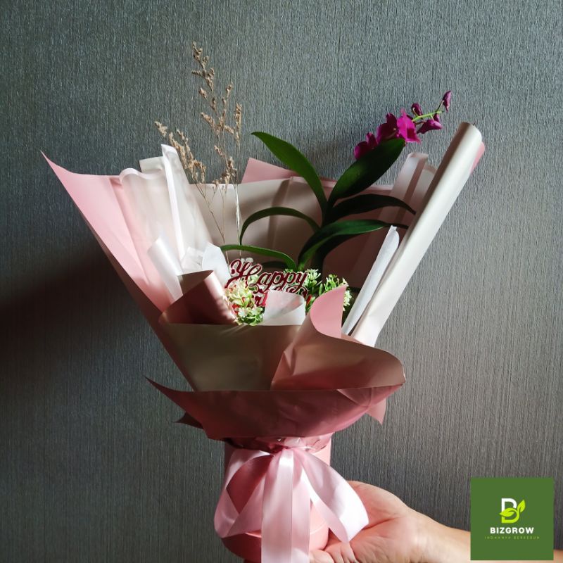 Jual Fresh Flower Orchid Bouquet, Buket Bunga Anggrek Dendrobium, Bloom ...