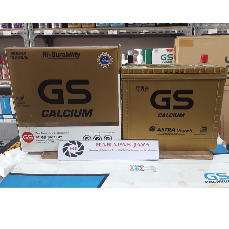 Jual AKI MOBIL GS ASTRA CALCIUM 65B24R (55 ah) | Shopee Indonesia