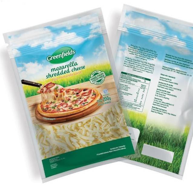 Jual GREENFIELDS MOZARELLA SHREDDED CHEESE 200 GR | Shopee Indonesia