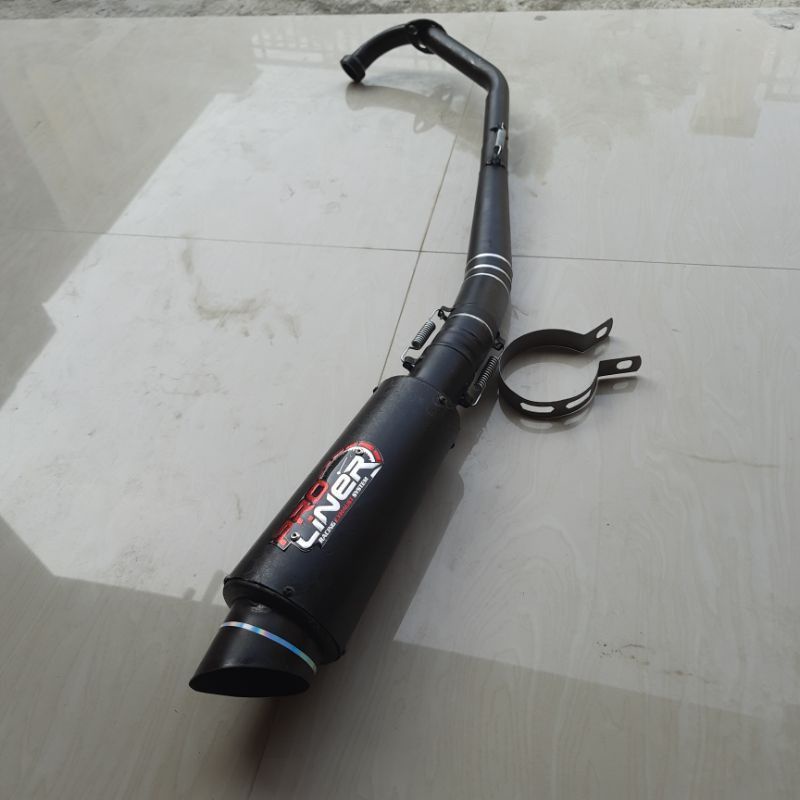 Jual KNALPOT RACING PROLINER BLACK / HITAM SATRIA 150 FU / SATRIA 150 ...
