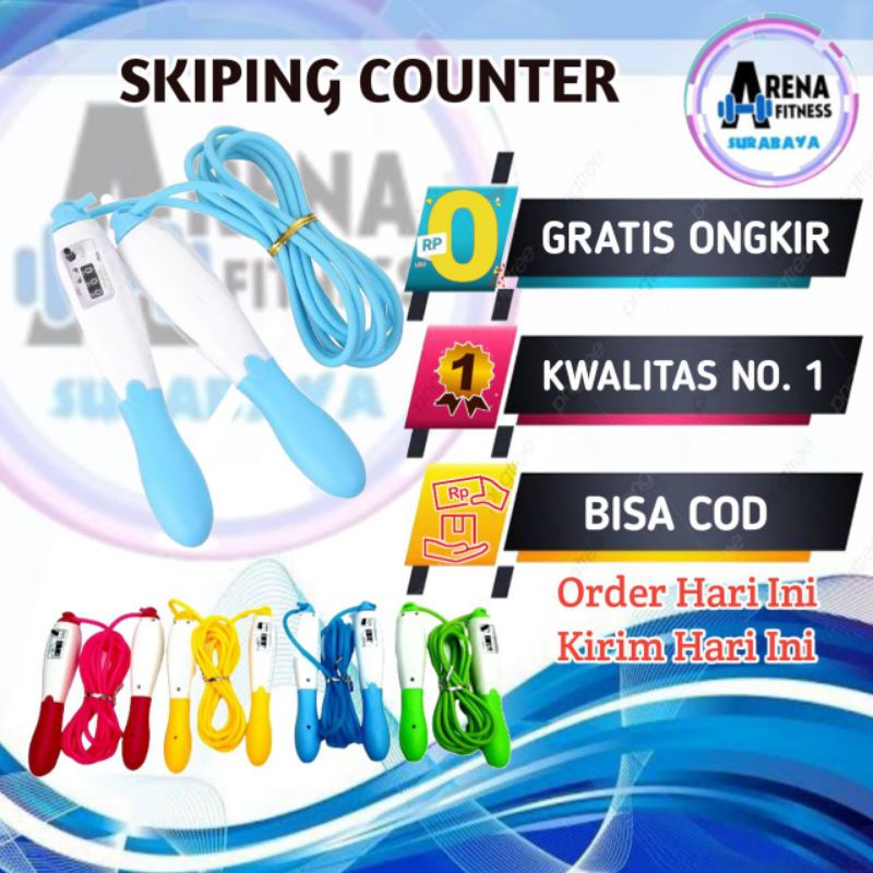 Jual Skiping Hitung Anti slip new model skiping jump rope hitung ...