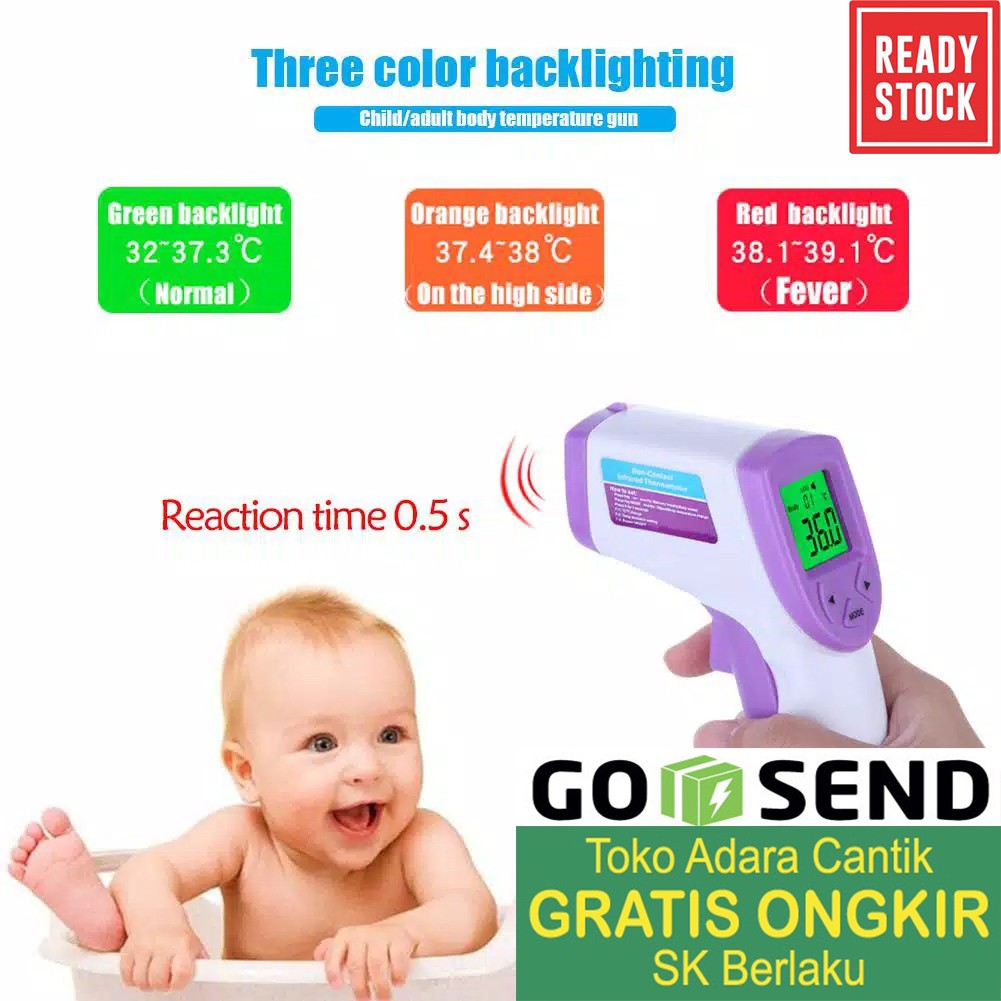 Jual Thermometer Digital Suhu Badan Tubuh Termometer Infrared Otomatis ...