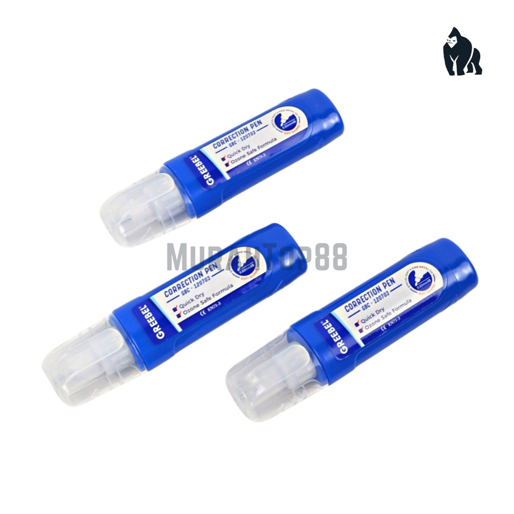 Jual Tip-Ex Cair Greebel GBC-120703 / Correction Pen Tip-X Fluid Gepeng ...