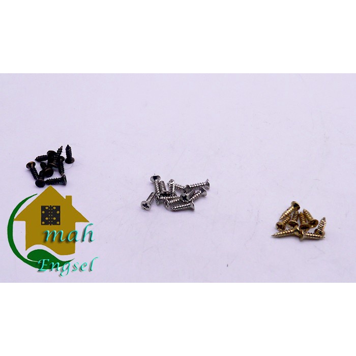 Jual [Perkakas] Sekrup Mini Murah Skrup Mini Antik Baut Kepala 4 X 6 Mm ...