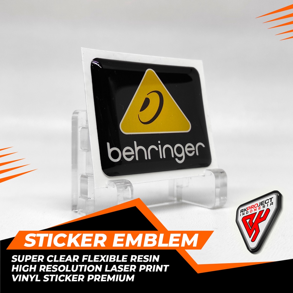 Jual BEHRINGER Sticker Timbul Emblem Resin Lentur | Shopee Indonesia