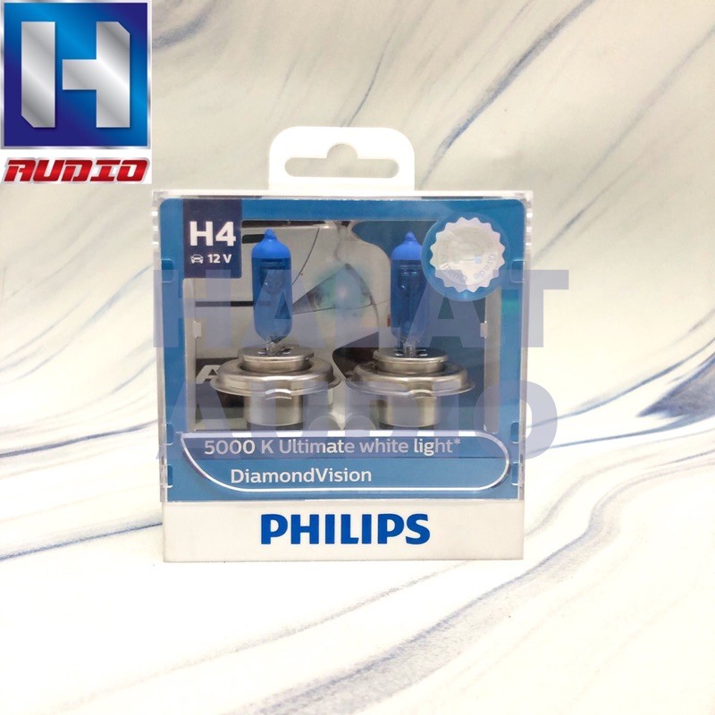 Jual Bola Lampu Halogen Mobil / Motor Philips H4 60/55W DiamondVision ...