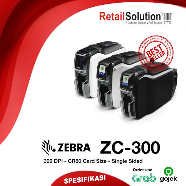 Jual Zebra ZC300 - Printer ID Card Single Sided | Shopee Indonesia
