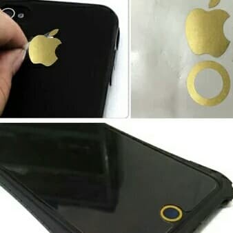 Jual stiker logo I Phone 4 / 5 / 6 / 7 / 8 S cutting sticker logo apple ...
