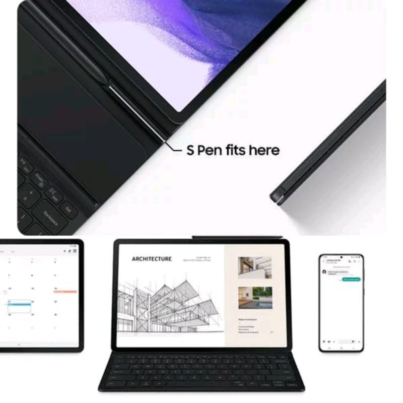 Jual keyboard Samsung Galaxi tab S7 FE Original keyboard Slim book S7 ...