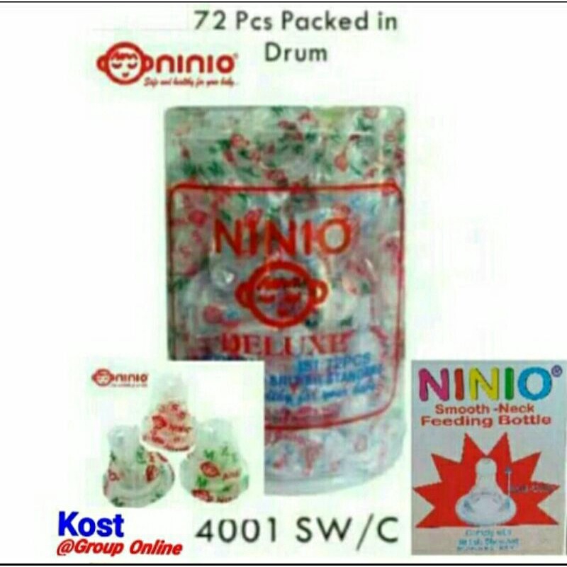 Jual ( 1 TOPLES 72 PCS ) NINIO SILICONE NIPPLE / KARET DOT/ REFIL ...