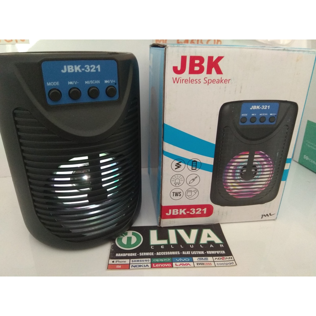 Jual Speaker Bluetooth JBK-321 ORI | Shopee Indonesia