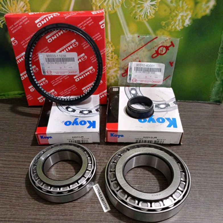 Jual BEARING SET + SEAL LUAR DALAM RODA BELAKANG HT125 HT130 32211JR ...