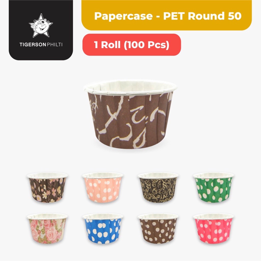 Jual PET/Cup Roti/wadah roti/Kertas baking cup cake ukuran 50 mm ...