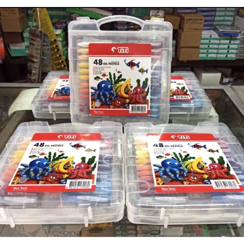 Jual CRAYON TITI 48 WARNA OIL PASTEL ORIGINAL | Shopee Indonesia