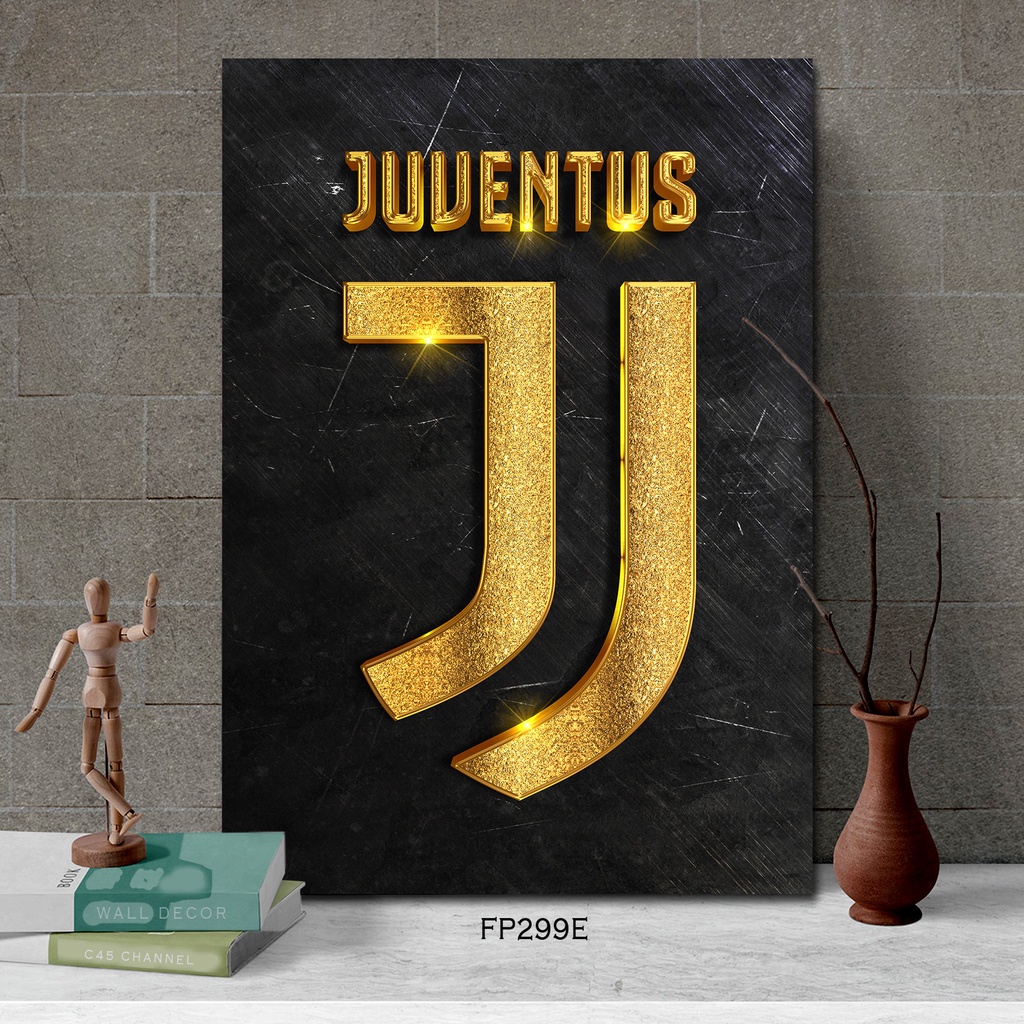 Jual Wall Decor Sport JUVENTUS FC LOGO Poster Kayu Sepak Bola Klub ...