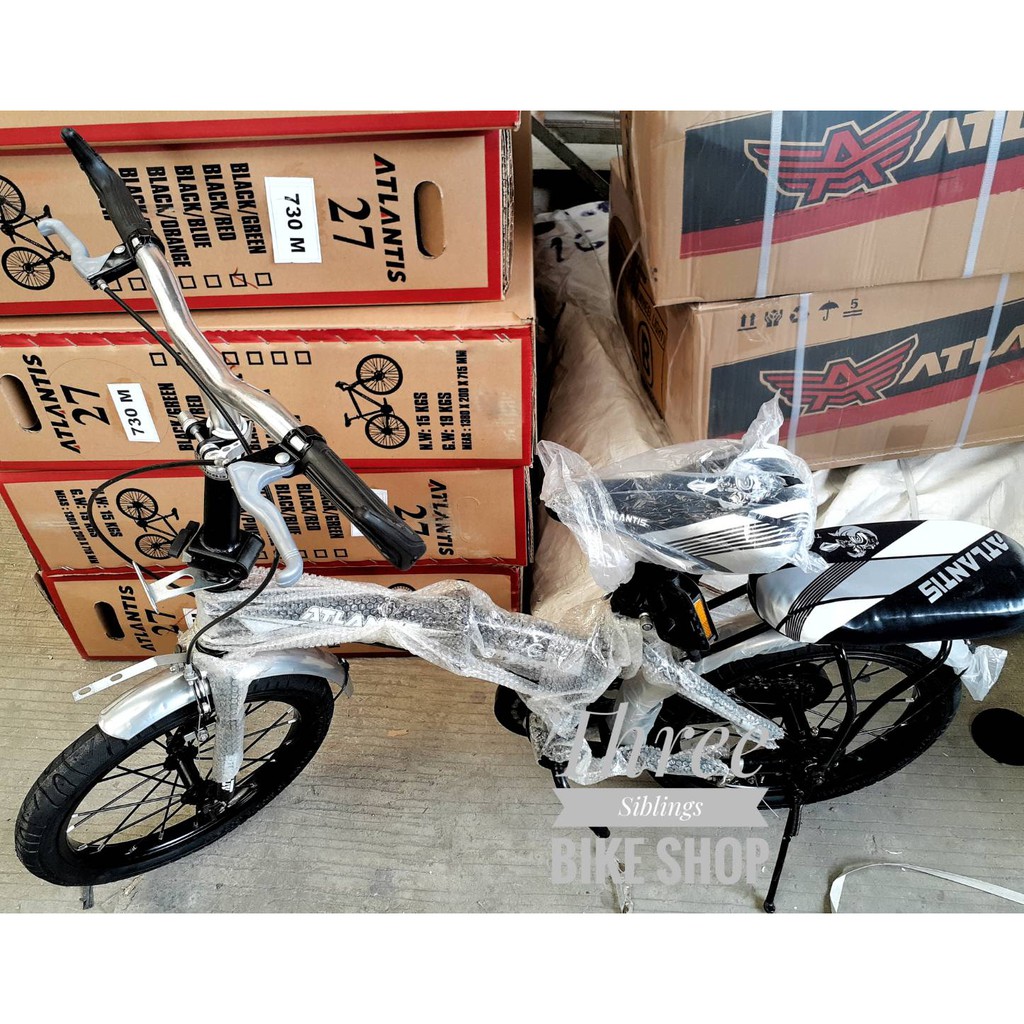 Jual SEPEDA LIPAT ATLANTIS 16 inch WARNA KUNING SILVER HITAM | Shopee ...