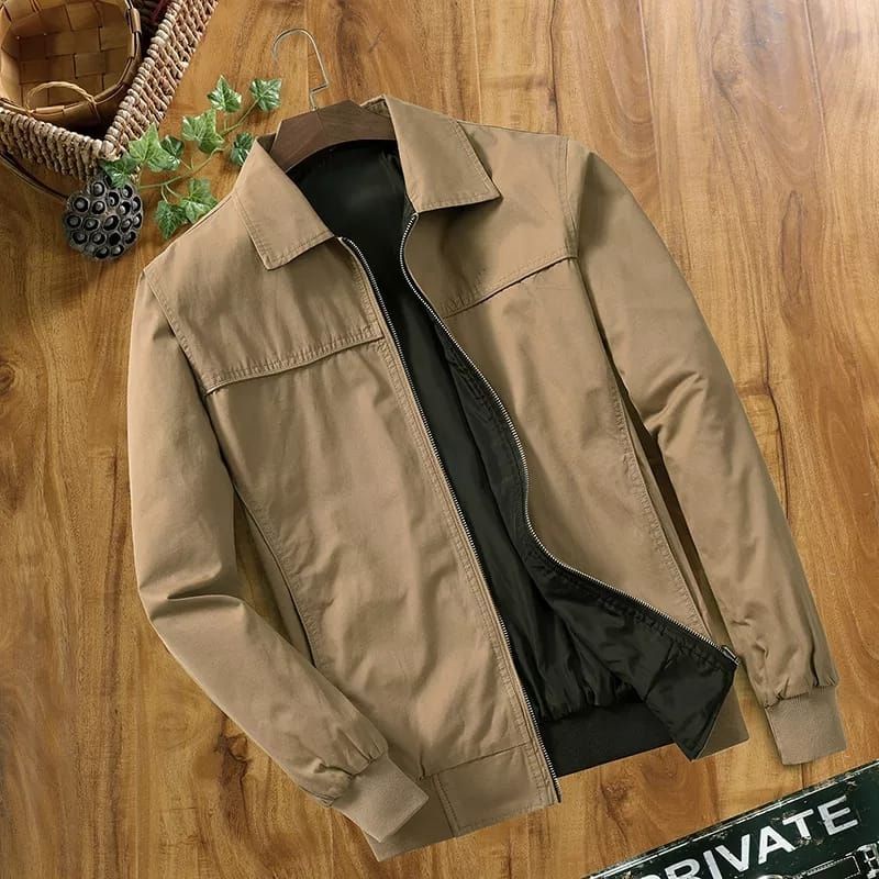 Jual Jaket Pria Baru Jaket Pria Kerah Kanvas Catton Jaket Kerja ...