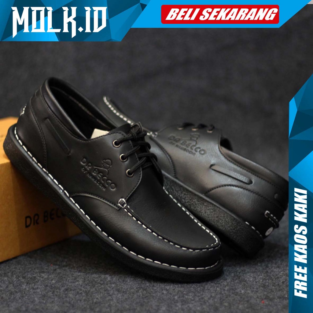 Jual MOLK|Sepatu Formal Pria Pantofel Pria Hitam Kerja Kantor Simple ...