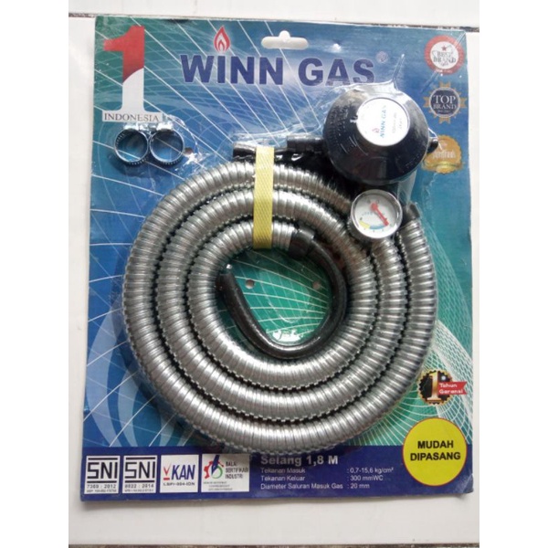 Jual REGULATOR WIN GAS W 298 M PLUS SELANG(PAKET) | Shopee Indonesia