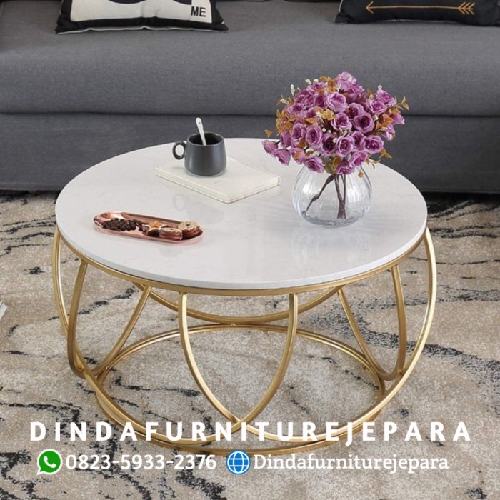 Jual COFFE TABLE MARMER CARARA - COFFE TABLE MODERN TOP MARMER - MEJA ...
