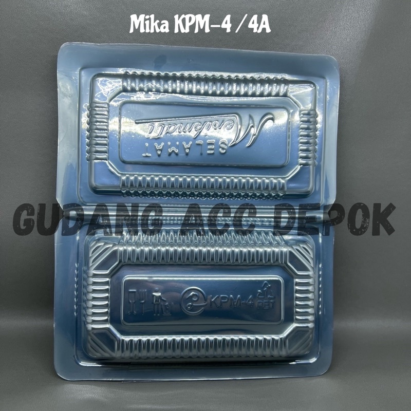 Jual MIKA PLASTIK MIKA 4A BENING KPM-4 TEMPAT KUE MAKANAN NASI PUDING ...