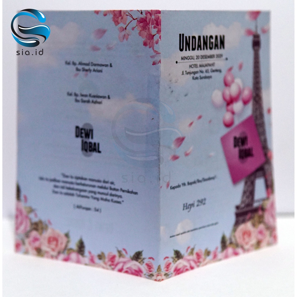 Jual Undangan Pernikahan Undangan Hepi 292 / Blanko Hepi 292 / Undangan ...