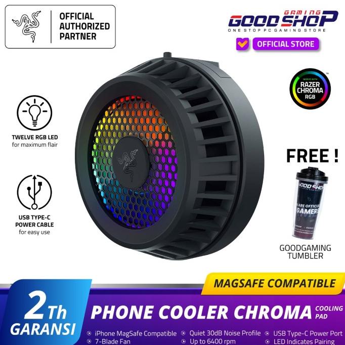 Jual Razer Phone Cooler Chroma - MagSafe Compatible | Shopee Indonesia