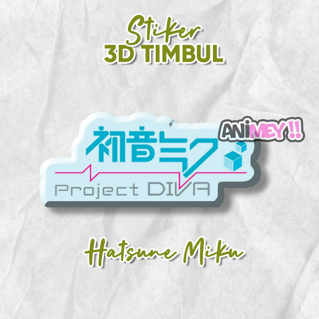 Jual Stiker Emblem 3D Hatsune Miku Logo / Stiker Anime Gaming Resin ...