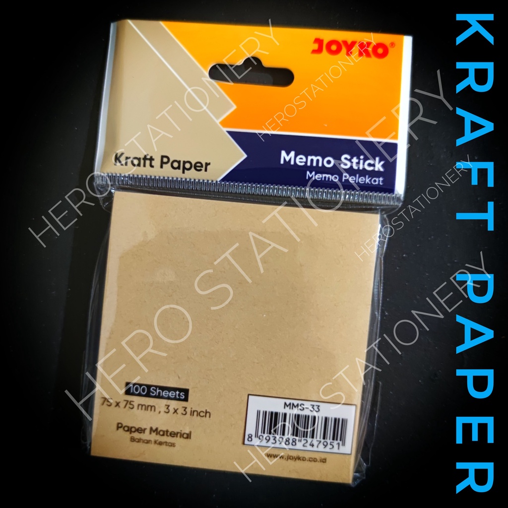 Jual Memo stick sticky note kertas kraft joyko MMS-33 | Shopee Indonesia