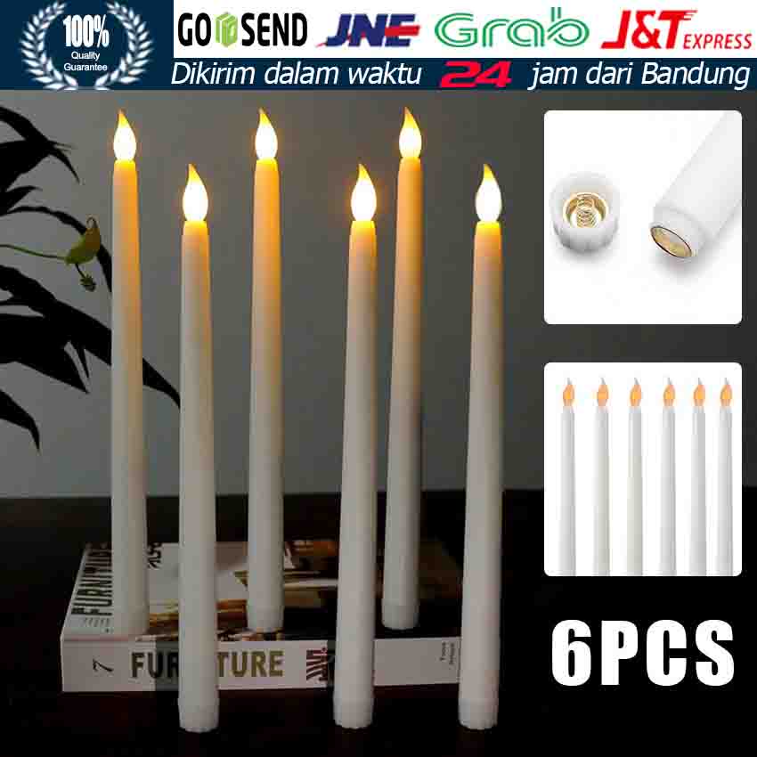 Jual 6PCS Lilin LED - Lilin Baterai Panjang - Lampu Elektrik Lilin ...