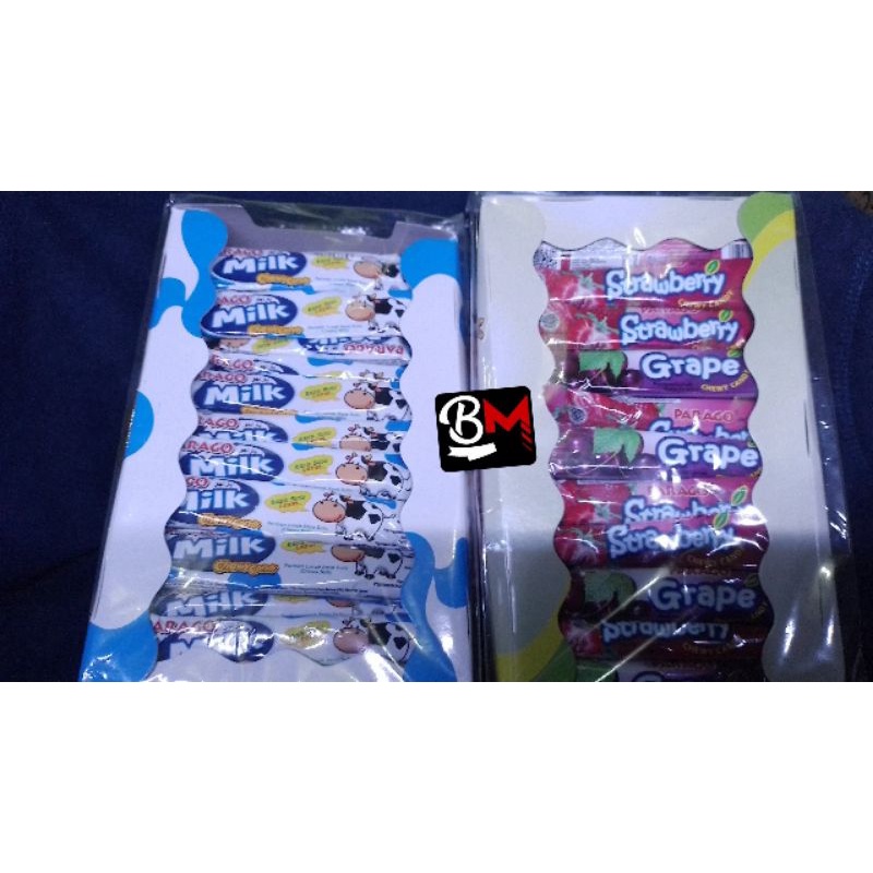 Jual PARAGO Milk/Assorted Chewy Candy Permen Susu / Buah [ 80 pcs *8 g ...