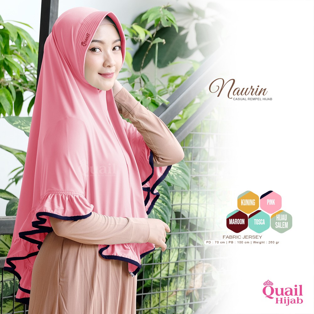 Jual Jilbab Naurin by Quail Hijab | Shopee Indonesia