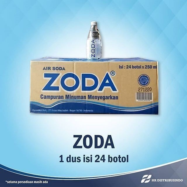 Jual AIR SODA ZODA 250ML / zoda air soda botol Murah / DUS | Shopee ...