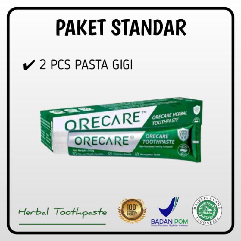 Jual PAKET STANDAR ORECARE TOOTHPASTE | Shopee Indonesia