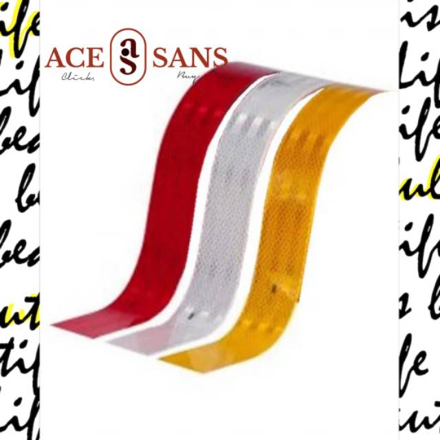 Jual Stiker Reflektor Scotchlite 3M Pemantul Cahaya Merah Putih Kuning ...
