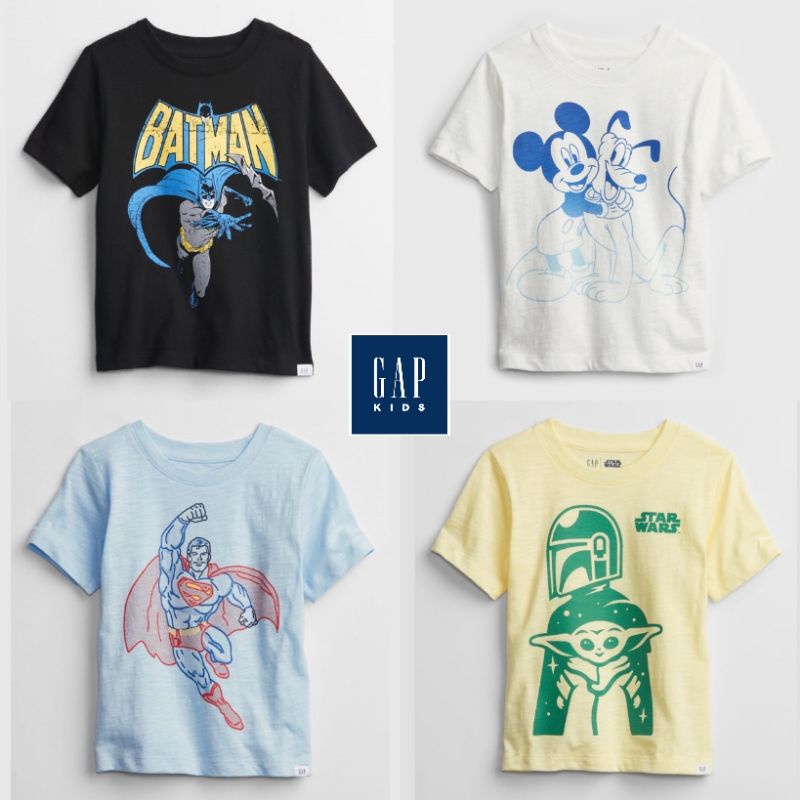 Jual Kaos Anak Laki Laki Baby GAP Mickey Mouse Star Wars Superman Size 12m 18m 24m 2y 3y 4y 5y ...