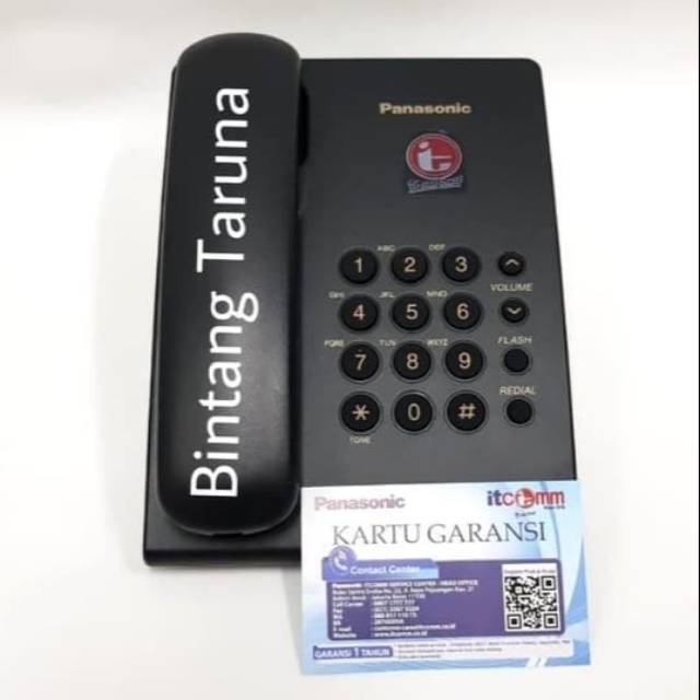 Jual Telepon Kabel Panasonic KX-TS505MXB Telepon Panasonic TS505 (Hitam) | Shopee Indonesia
