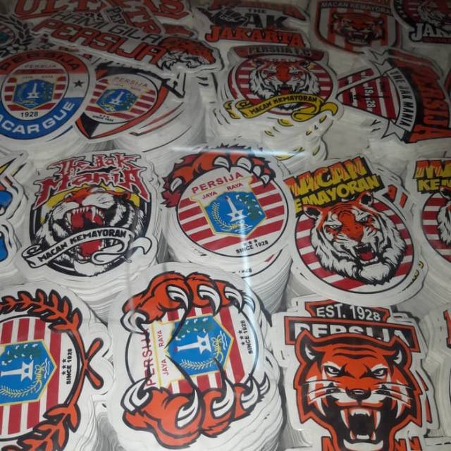Jual stker sticker motor mobil helm kaca motif PERSIJA | Shopee Indonesia