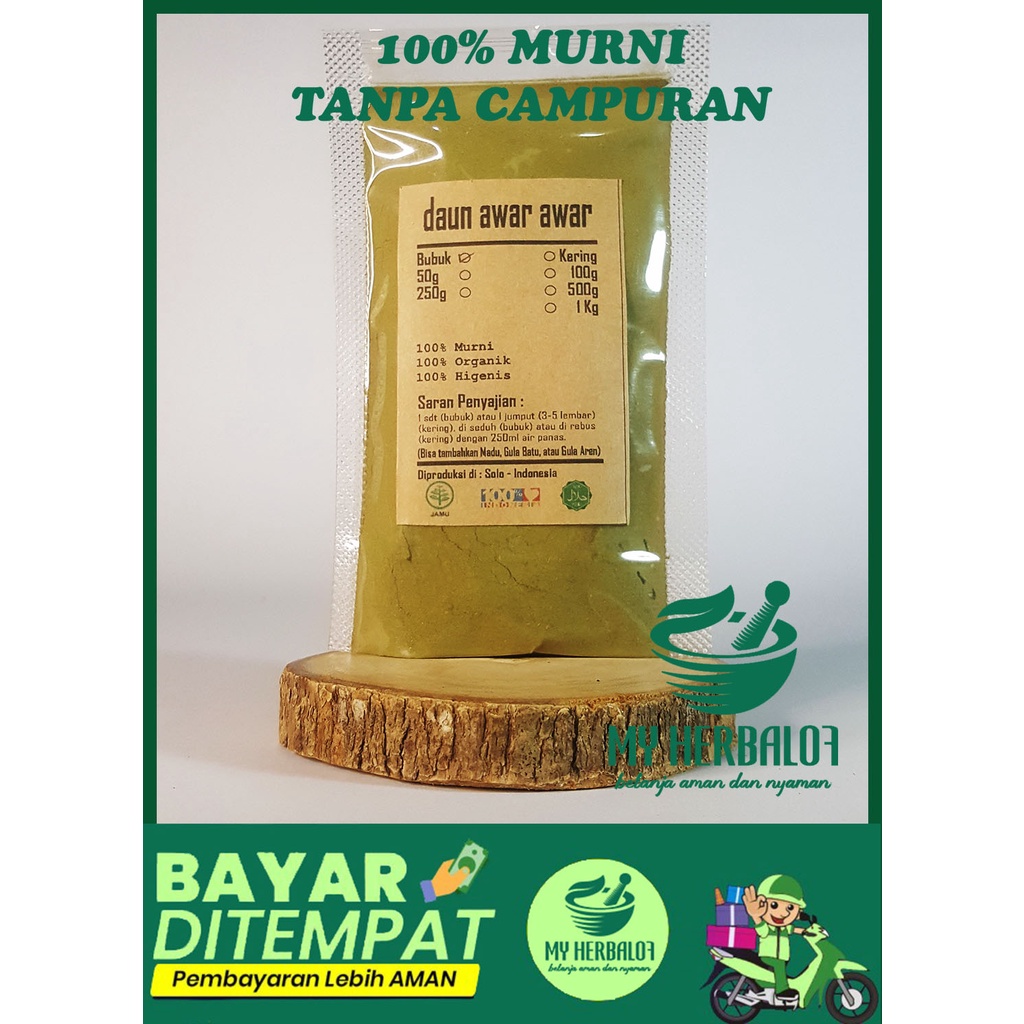 Jual Herbal Daun Awar Awar Bubuk / Ficus Septica / Premium Quality ...