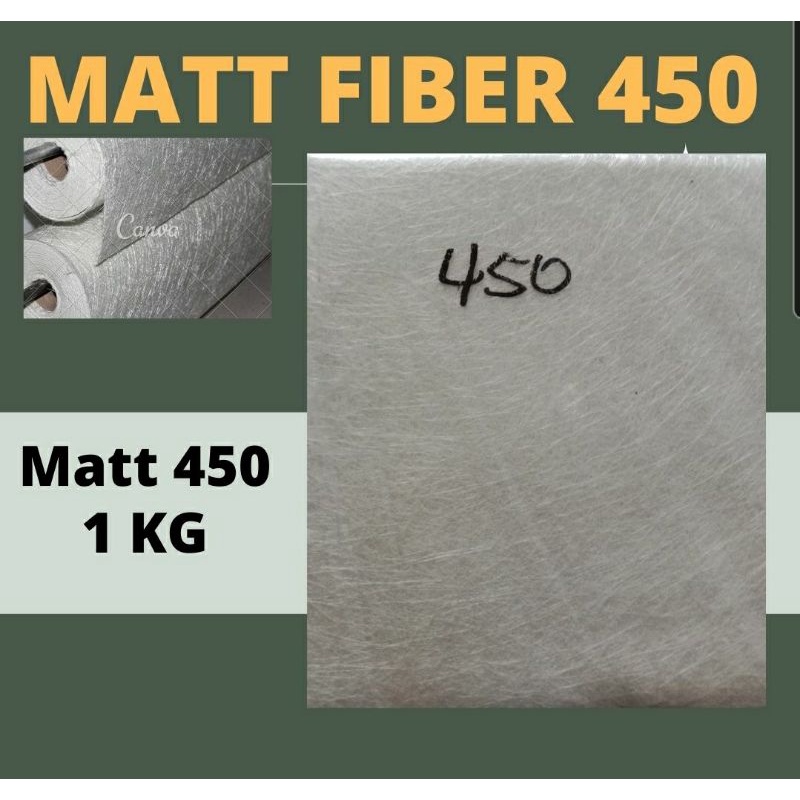 Jual Matt Fiberglass 450 1 KG/ Met Fiber/ Serat Fiber / Kain Mat Resin ...